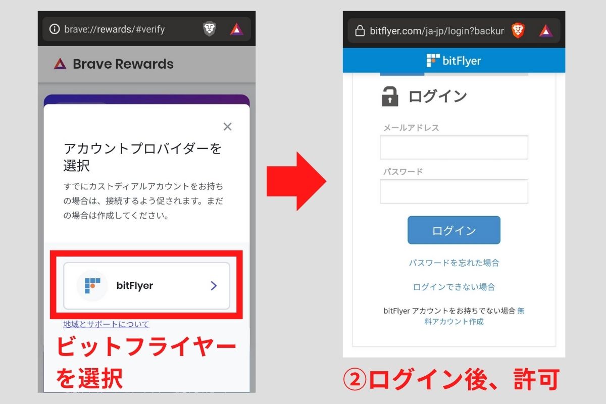 【図解】BraveとbitFlyerの連携方法【愛用者が丁寧に解説します】 | Braveの教科書